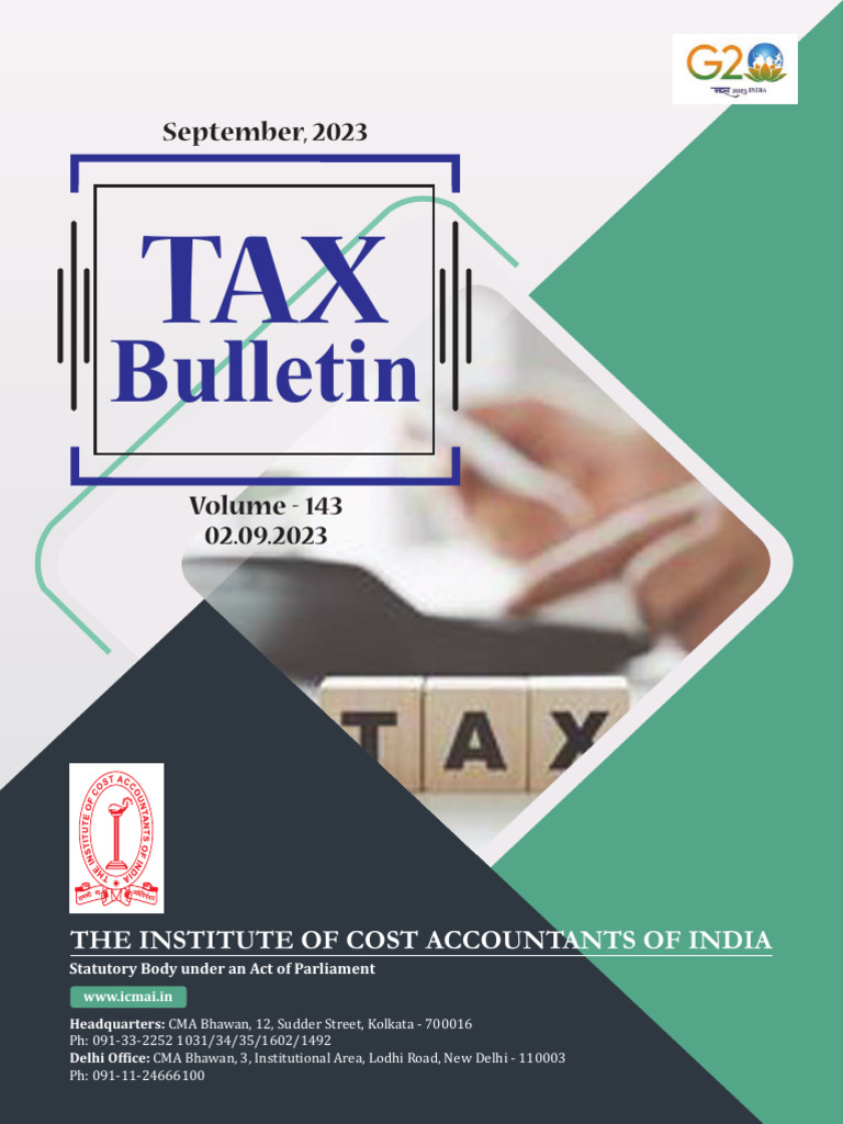 Tax Bulletin 143 | PDF | Taxes | Economies