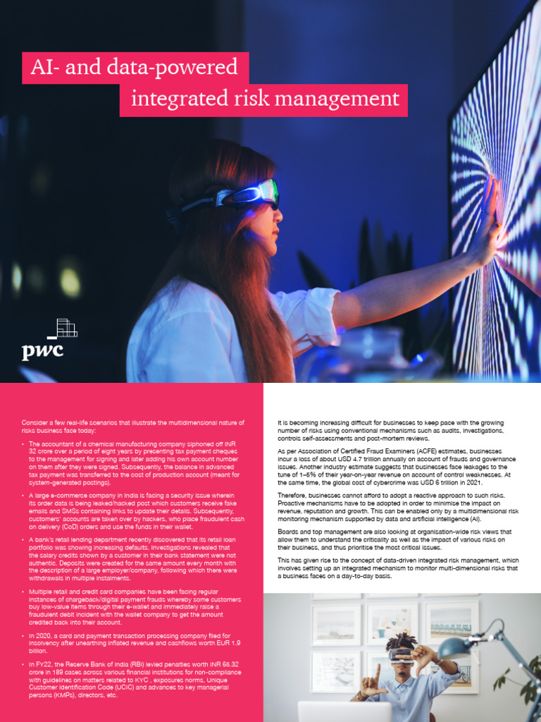 AI & Data Powered Integrated Risk Management | PDF
