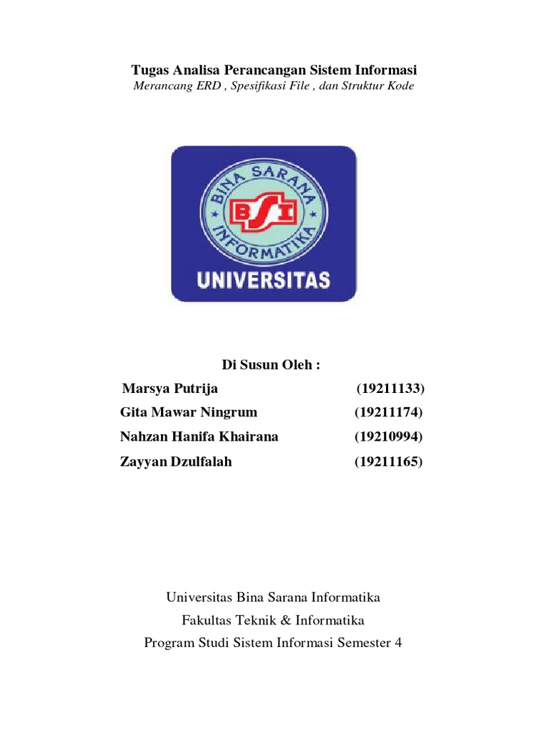 Analisa Perancangan Sistem Informasi | PDF