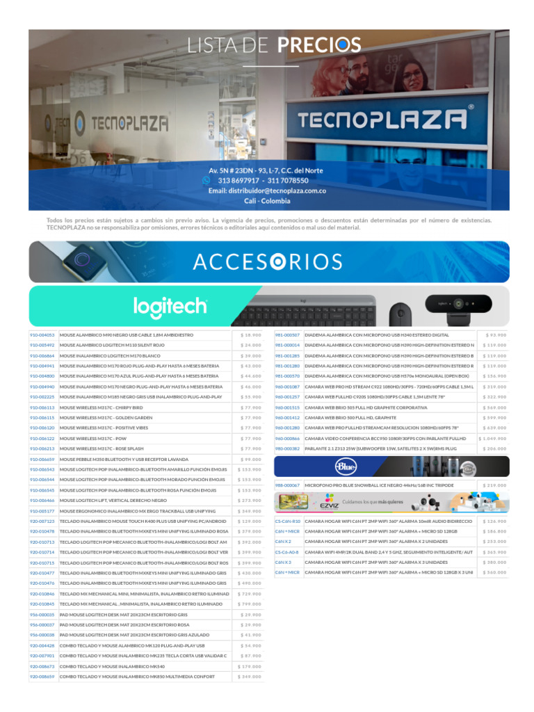 Catálogo Tecno 18-08-2023 | PDF | Unidad de estado sólido | Impresora (Computación)