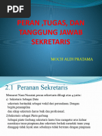 Peranan Sekretaris Dalam Memperlancar Tugas Pimpinan | PDF
