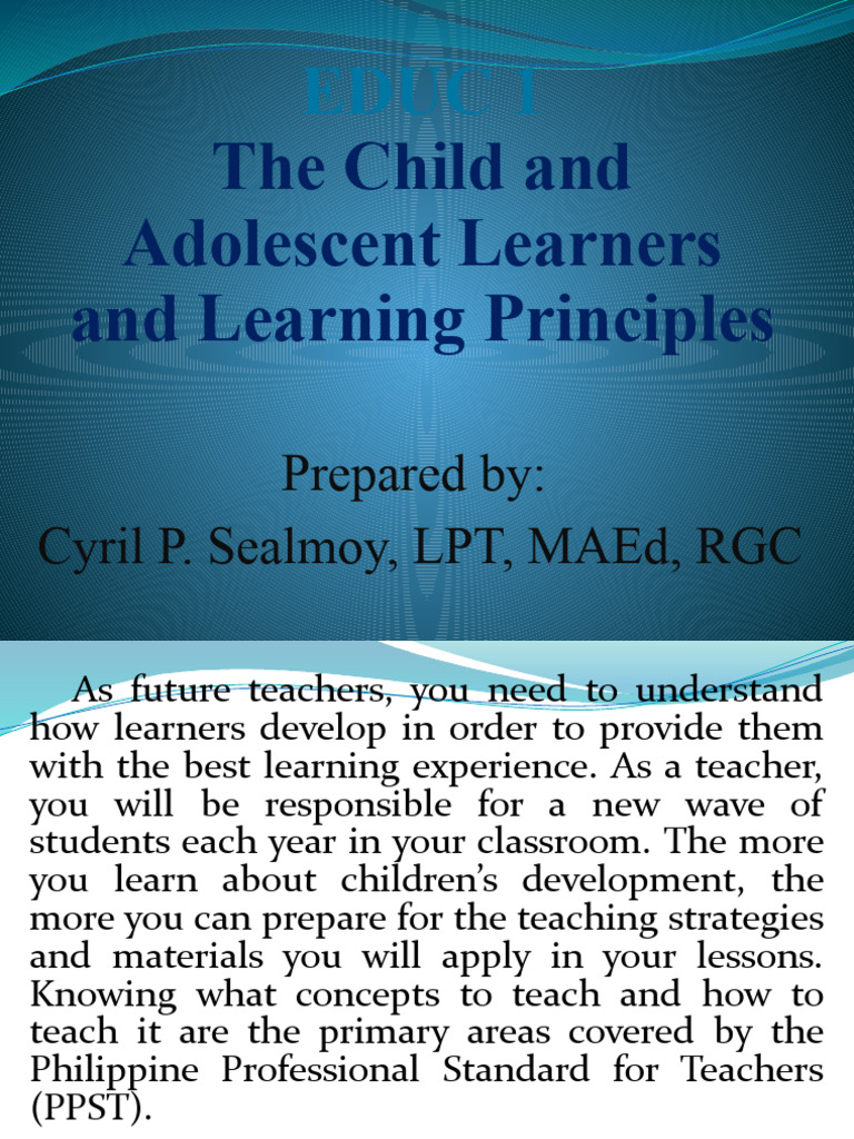 Educ 1 - Chapter 1 | PDF