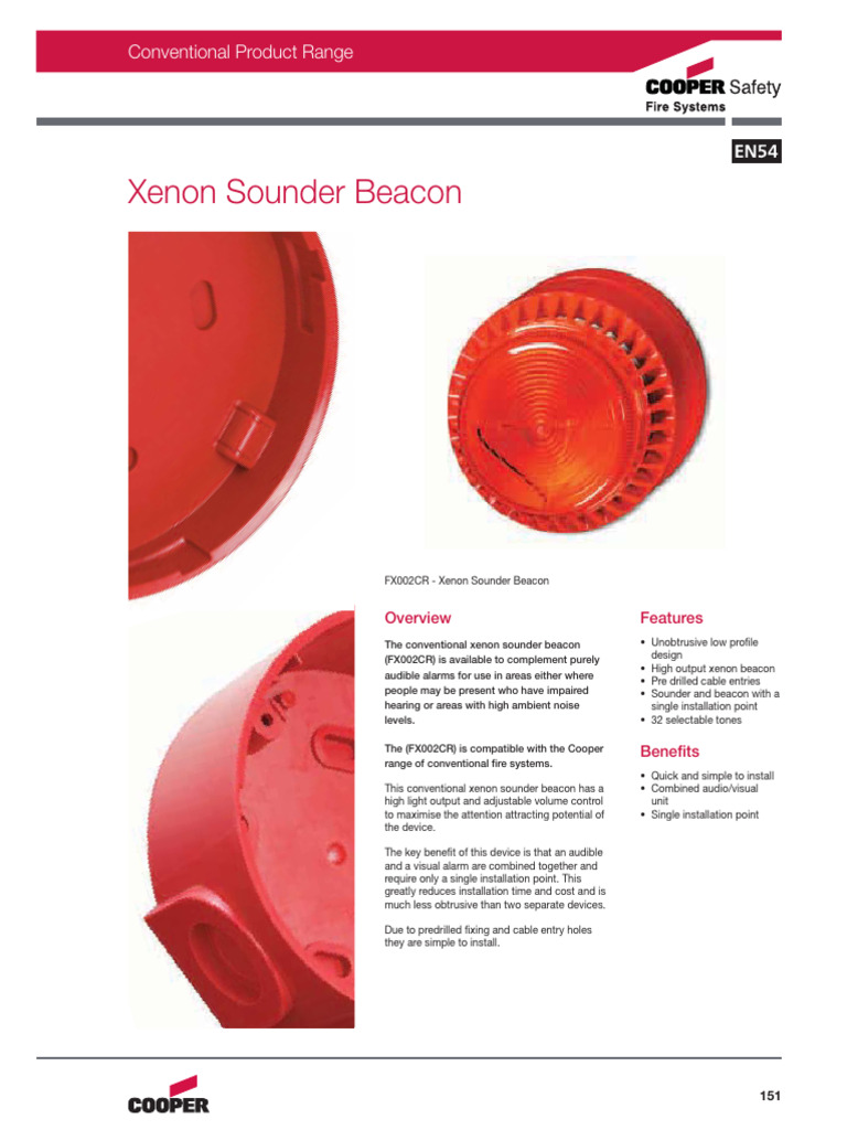 Sl-4 Conventional Sounder With Flasher | PDF