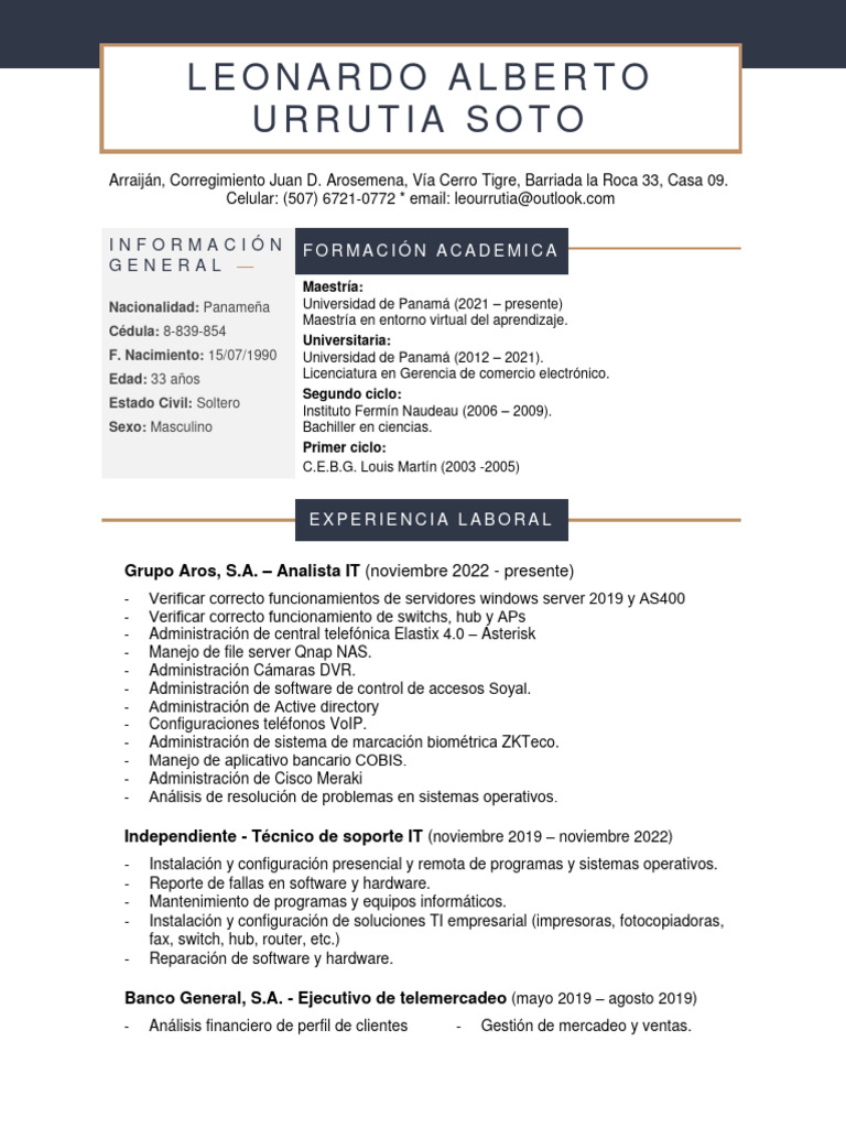 Experto en IT y Ventas con Maestría | PDF