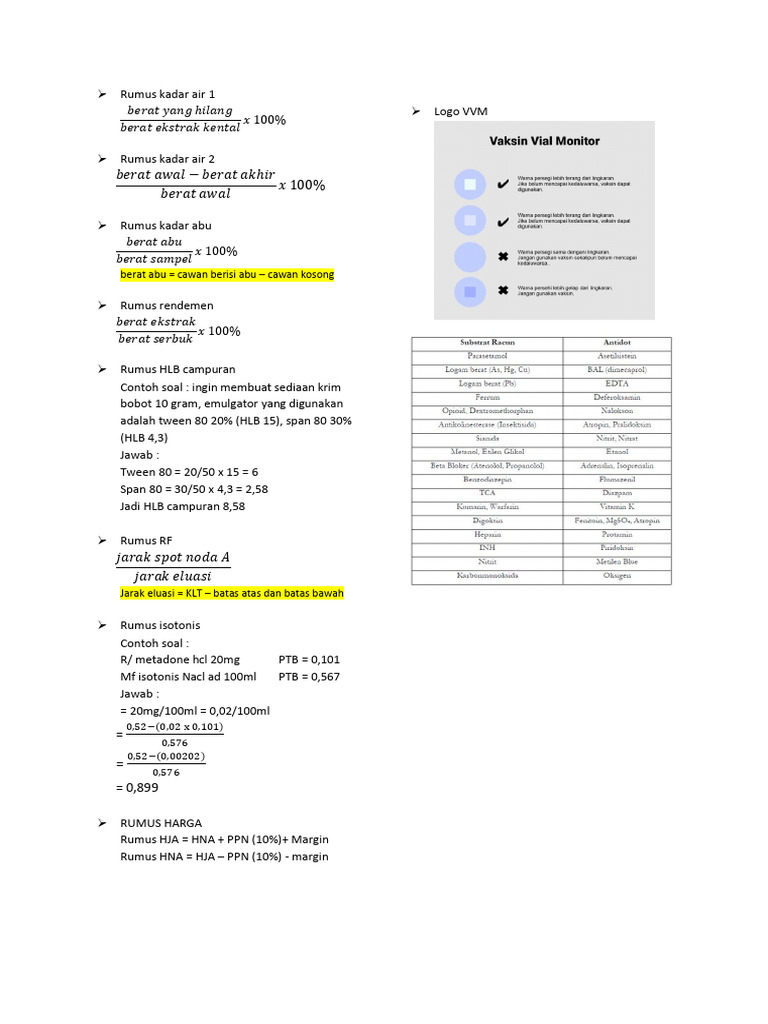 Rumus Rumus Ukom | PDF