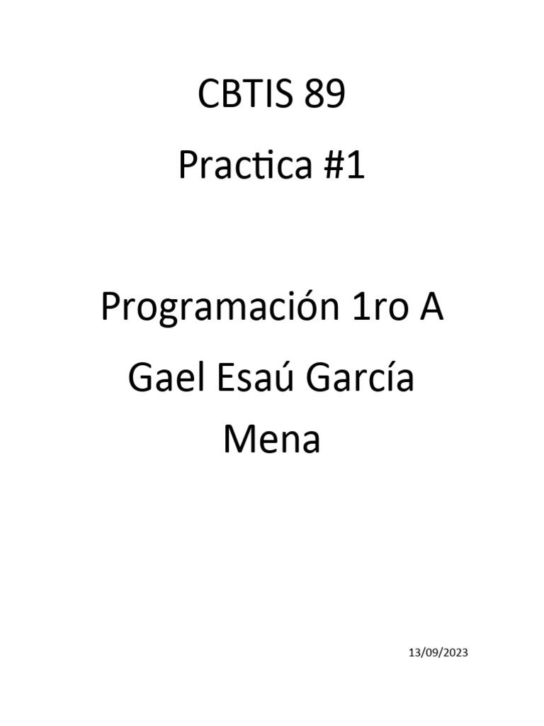 Cbtis 89 | PDF