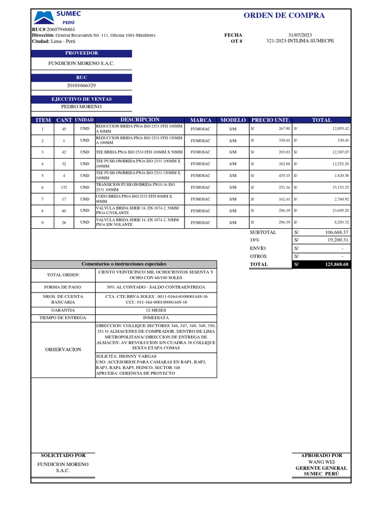 Oc 321 Fumosac-Accesorios Hdpe | PDF