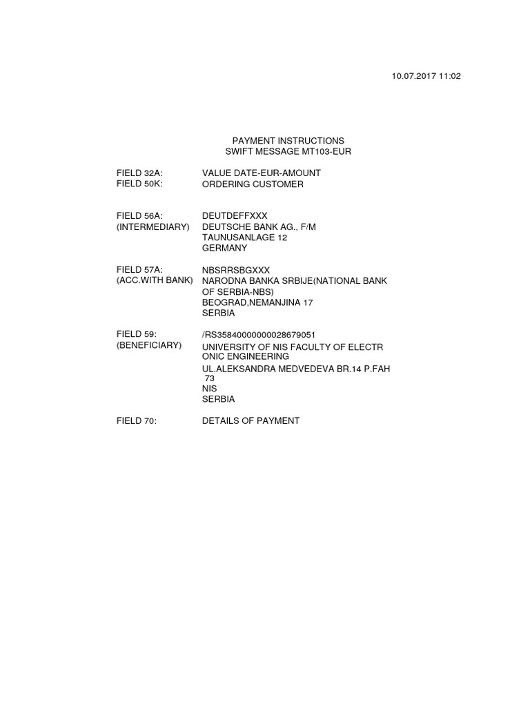 Payment Instructions 2 | PDF