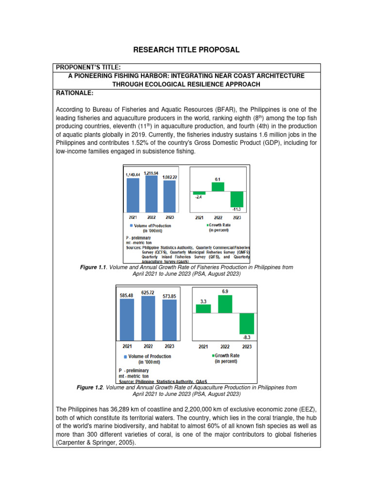 Research Proposal - Fish Harbour | PDF | Ecological Resilience | Fishery