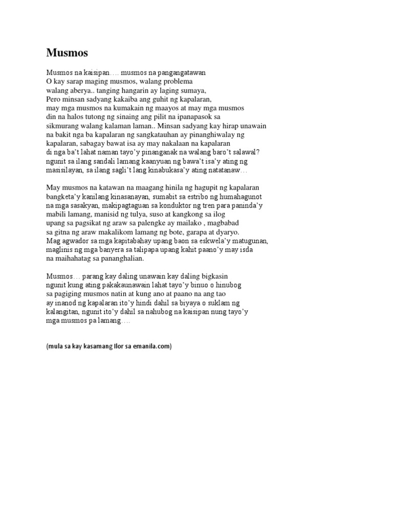 Musmos | PDF