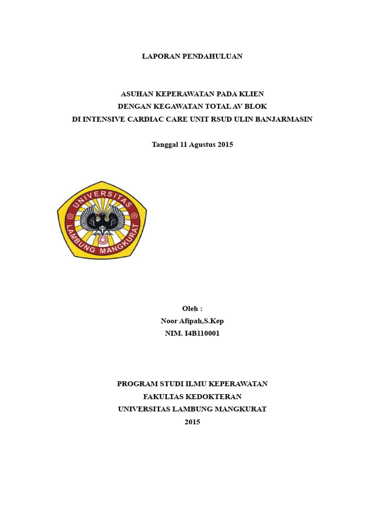 LP AV Blok Derajat 3 - ICCU | PDF
