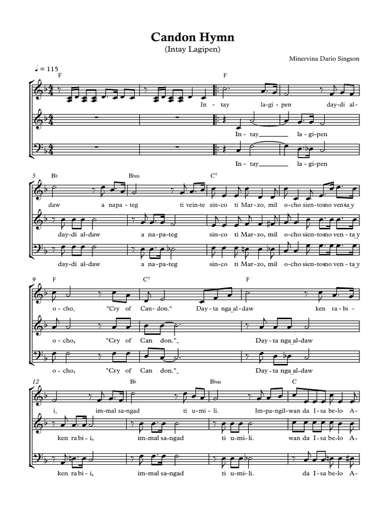 Candon Hymn 3 Part | PDF