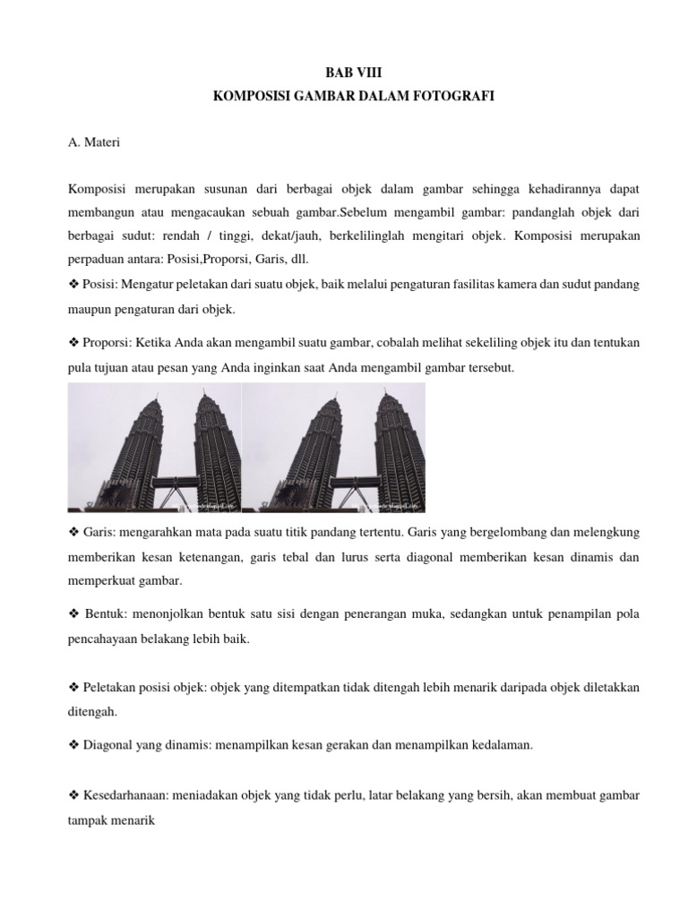 BAB VIII Koposisi Gambar | PDF