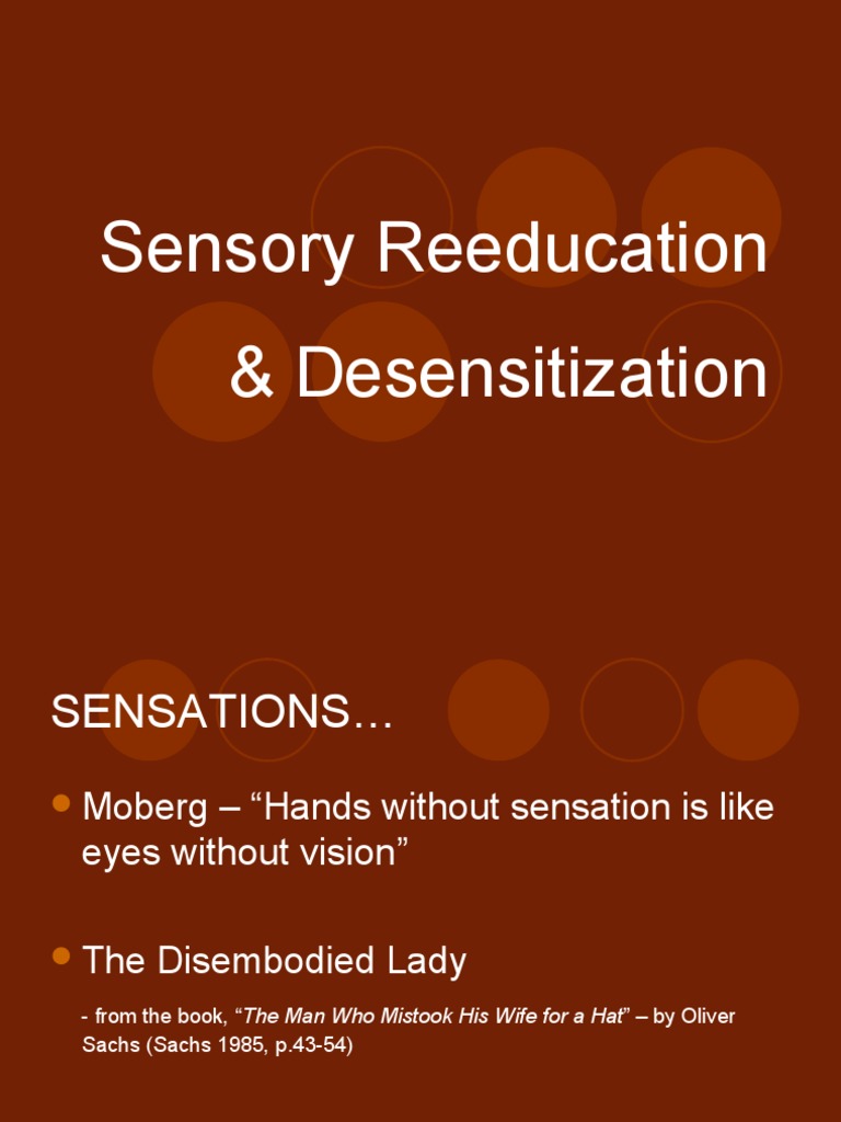 Sensory Reeducation | PDF | Somatosensory System | Senses