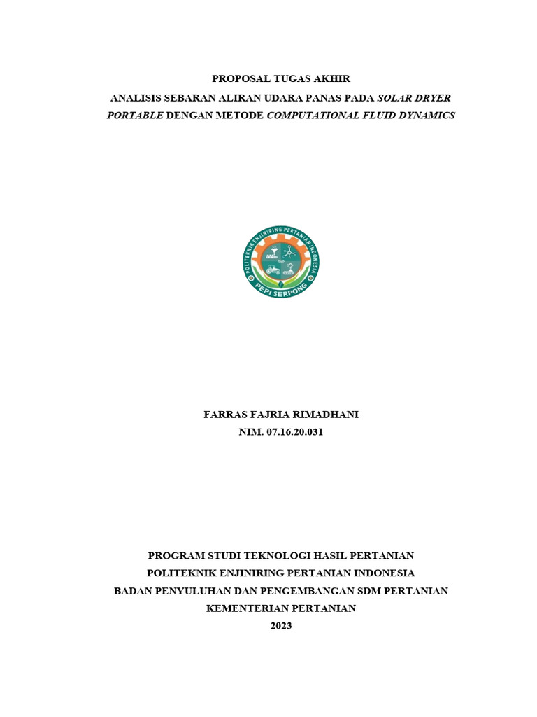 Proposal Tugas Akhir Doni | PDF