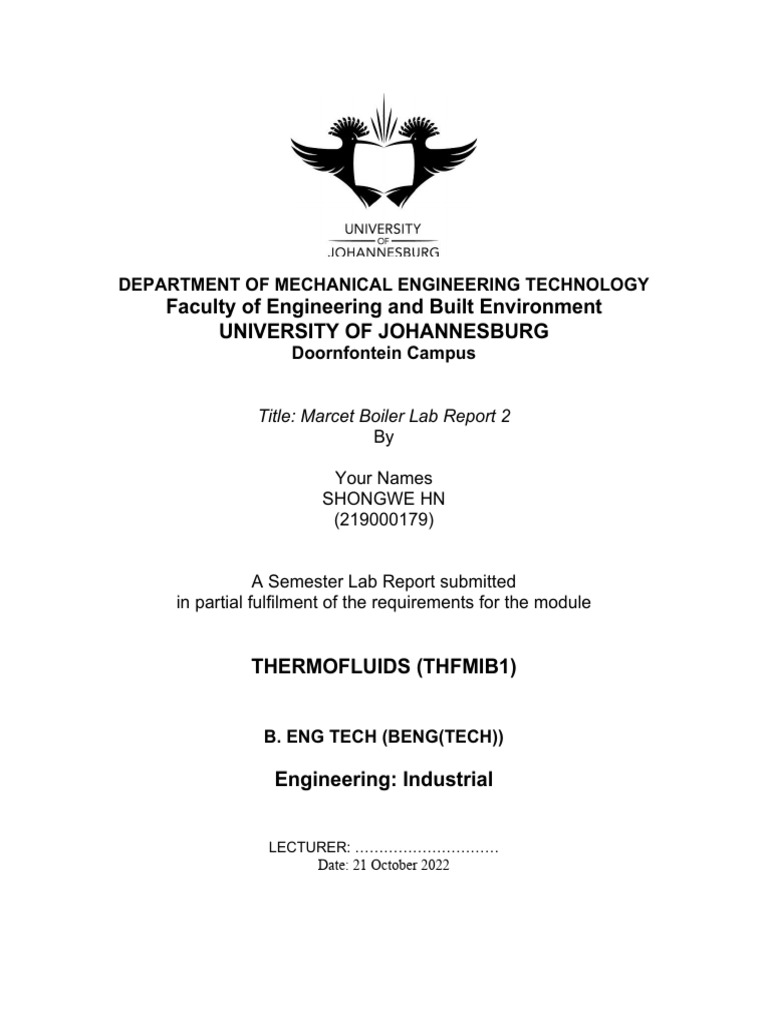 Marcet Boiler Final Lab Report | PDF | Gases | Thermodynamic Equilibrium