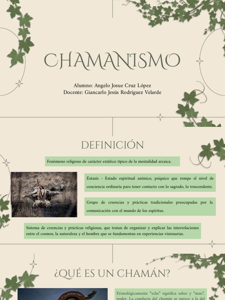 Medicina Complementaria - Chamanismo - Cruz Lopez Angelo Josue | PDF ...