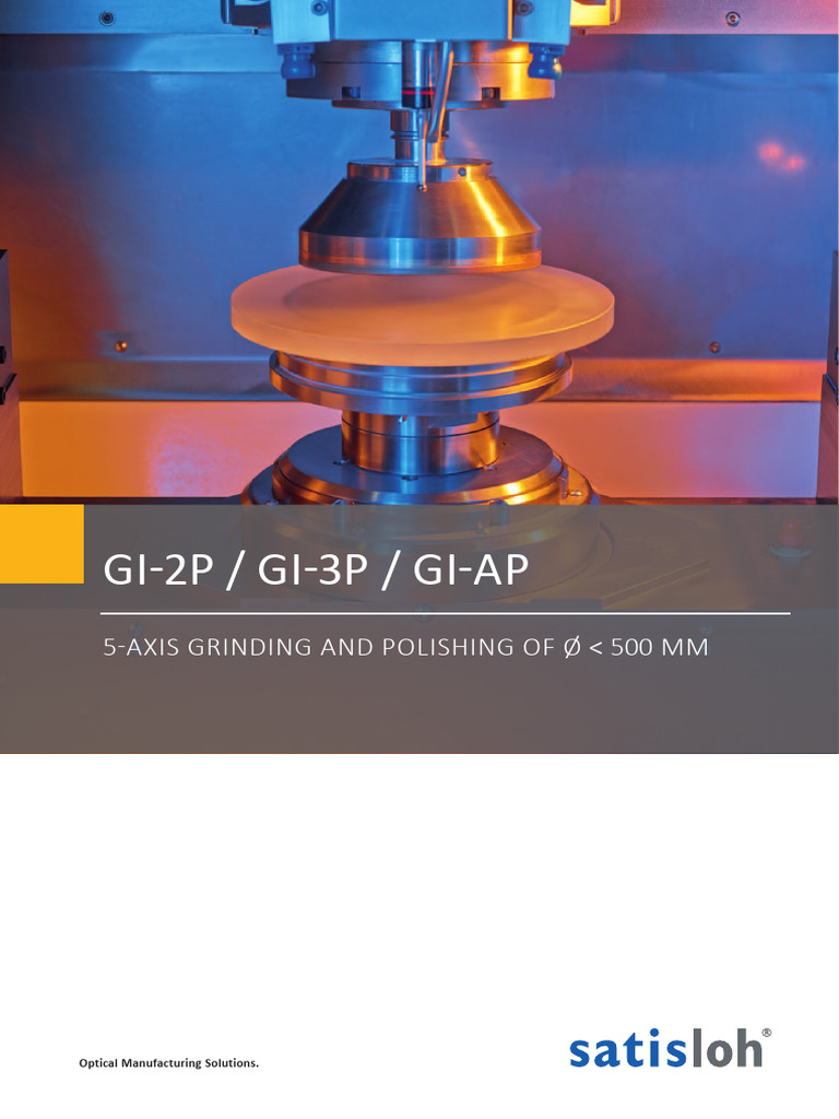Satisloh Gi Grinder Polisher Brochure EN | PDF | Metalworking ...