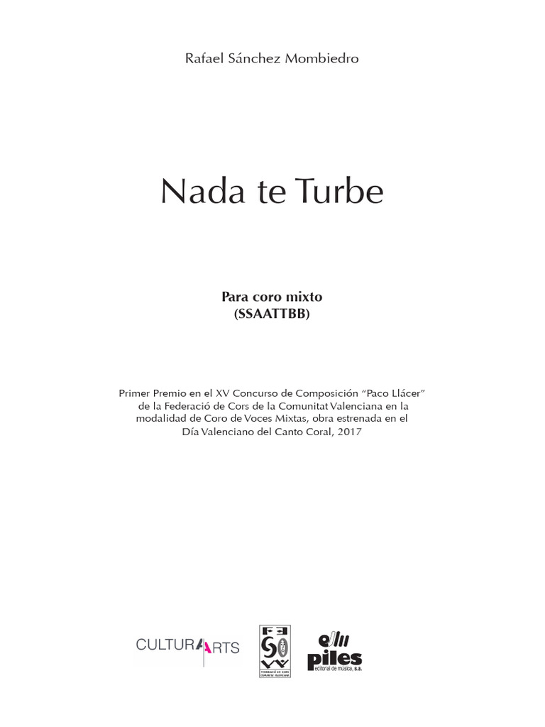 Nada-Te-Turbe Edicion Rev5 | PDF