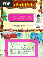 Esp Y1 Aralin 7 Pagiging Mapagpasensiya | PDF