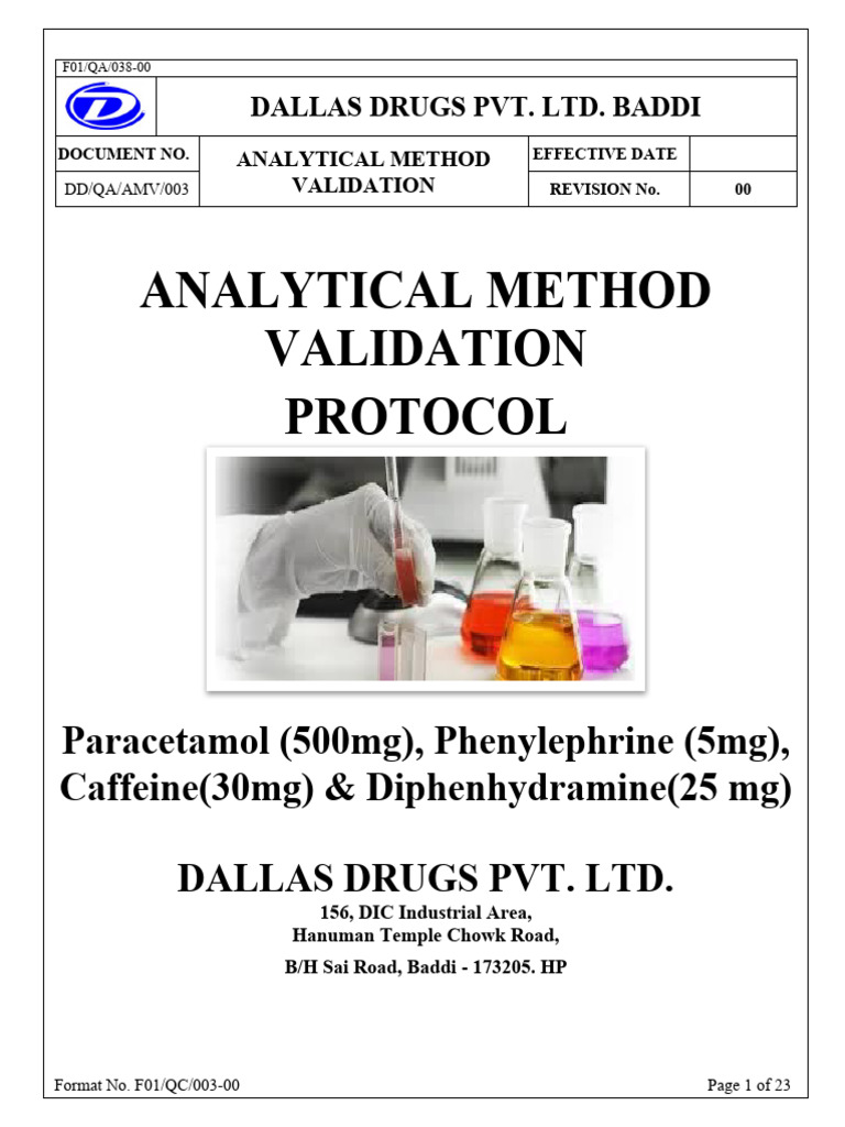 003-Para+Phenyl+Caffeine+Diphenhydramine Tablets | PDF