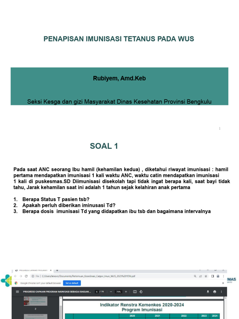 Skrining Status T Pada WUS | PDF