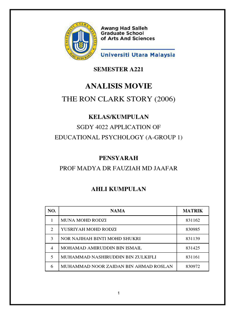 Sgdy 4022 Movie Analysis Group 1 | PDF