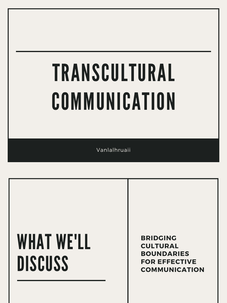 Transcultural Communication | PDF