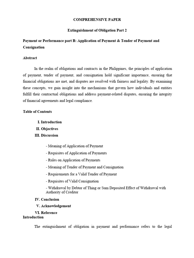 BAM 026 Group 2 Comprehensive Paper | PDF | Debt | Payments