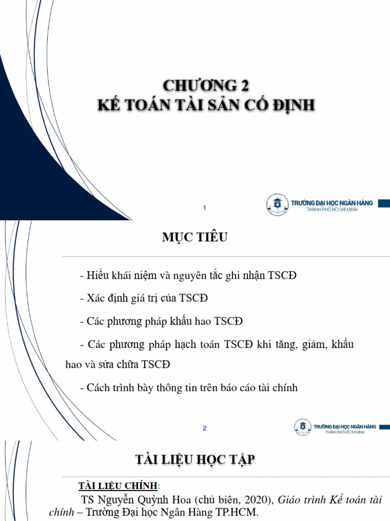 ACC302 - Slide Bài Giảng KTTC - Chương 2 - ok | PDF