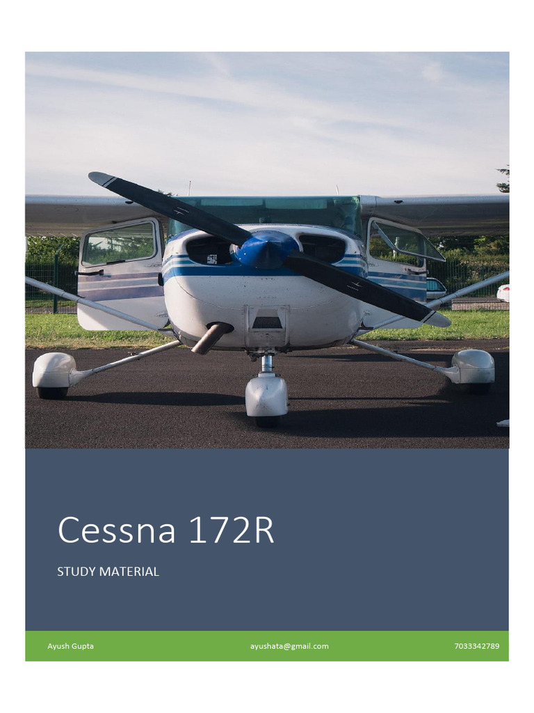 C172 Study Material | PDF | Aircraft Flight Control System | Vehicle Parts