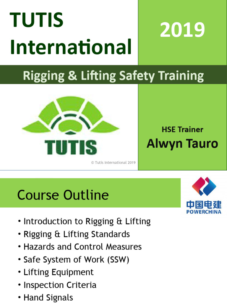 Rigging & Lifting Safety Training 2019 | PDF