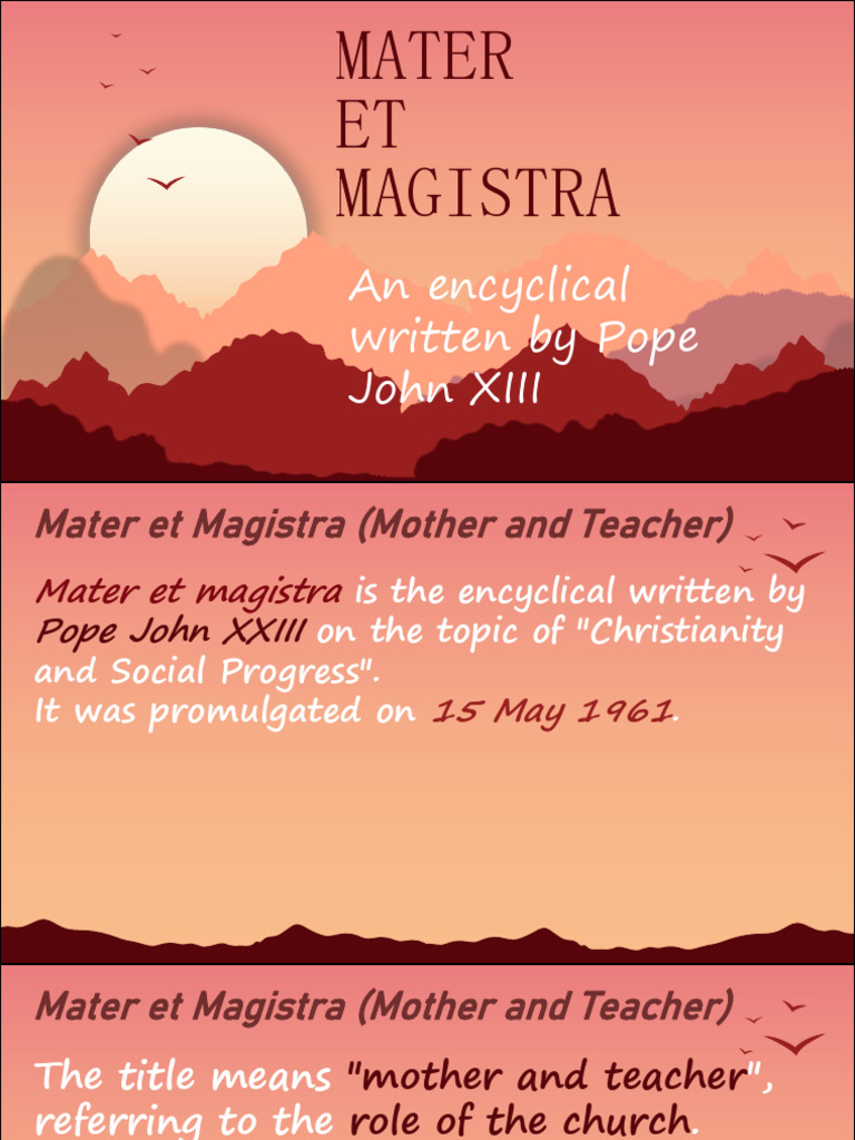 Mater Et Magistra | PDF