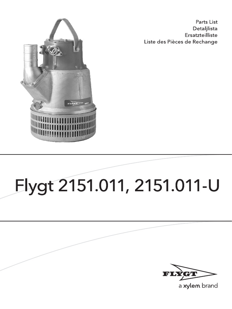 Part List Flygt 2151.011 | PDF