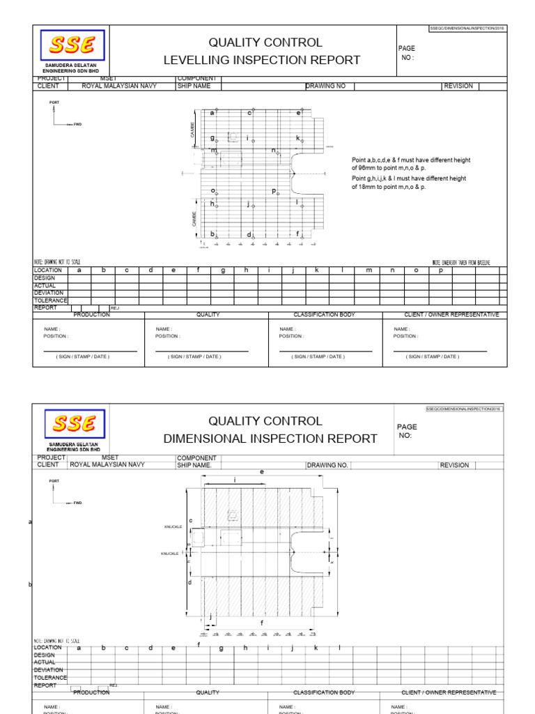 LEVELING INSPECTION REPORT | PDF