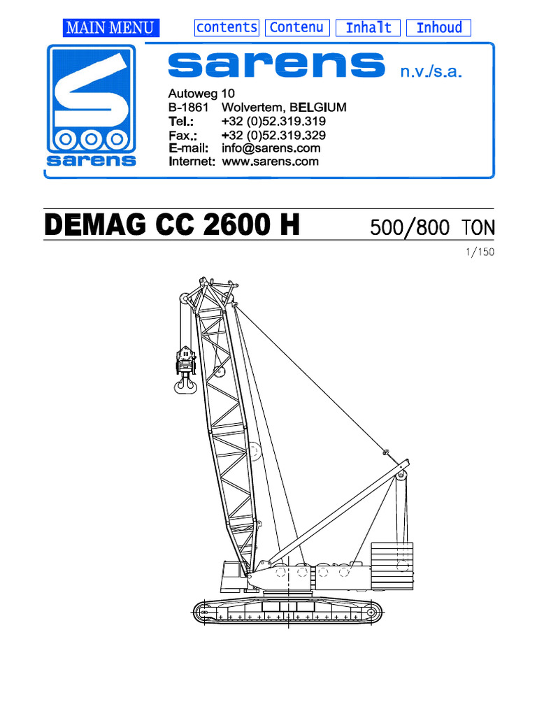 Demag CC2600H Volledige Brochure | PDF