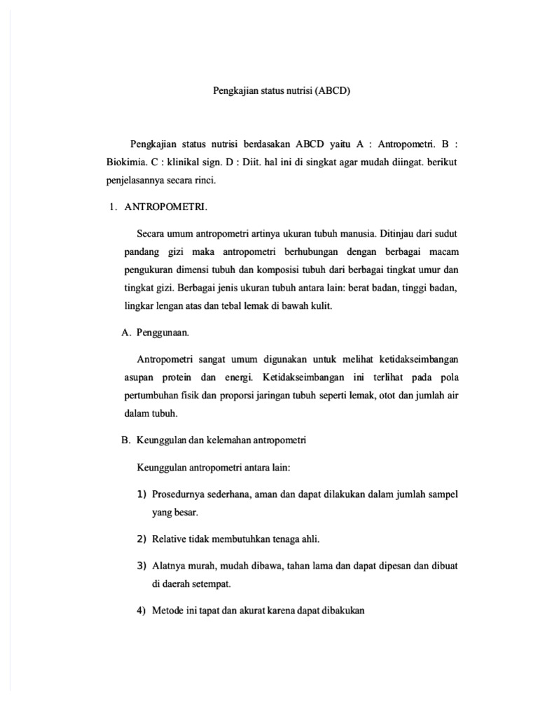 2767494.pdf - File - PDF Pengkajian Nutrisi Abcd | PDF