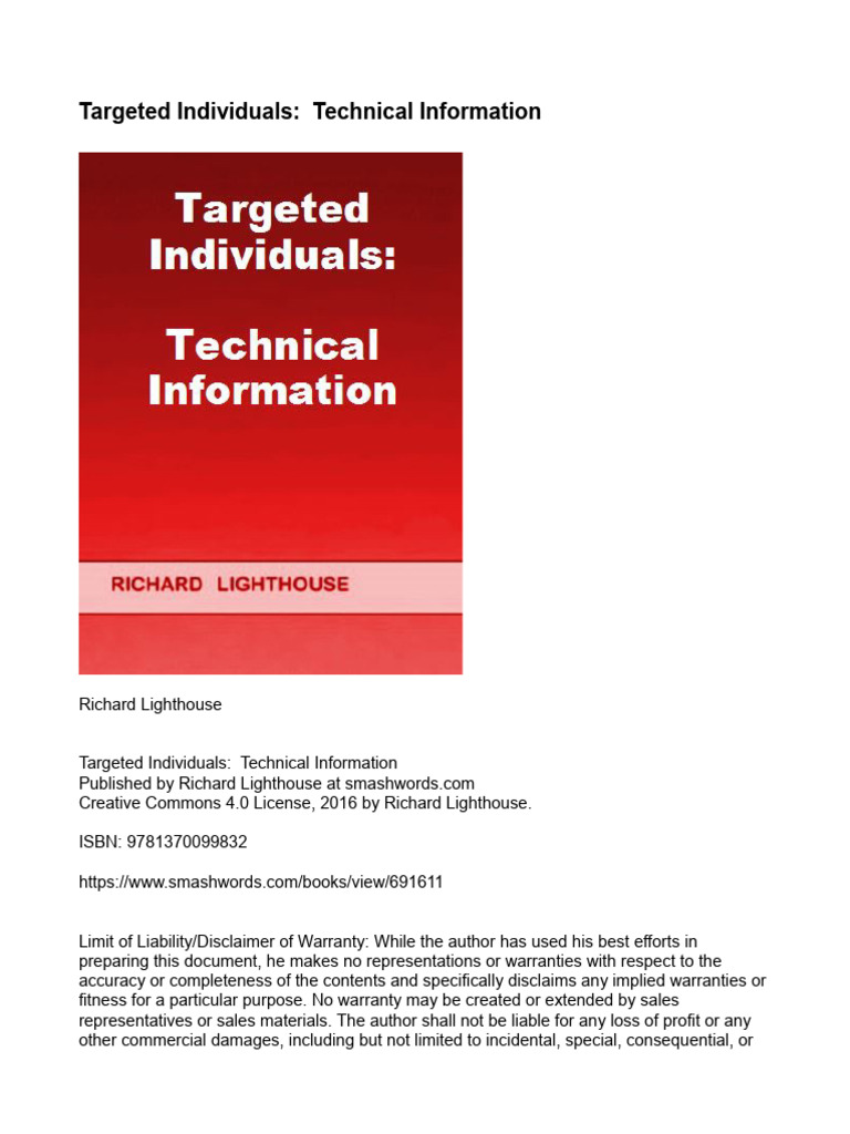 Richard Lighthouse - Targeted Individuals - Technical Information | PDF | Federal Bureau Of ...