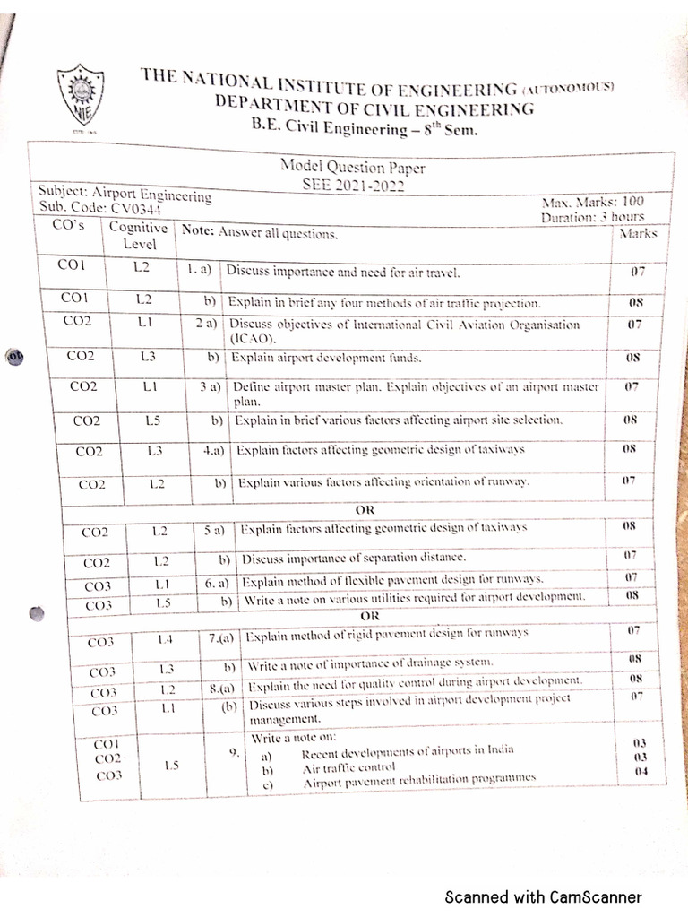 AE-Model QP 2020-21 | PDF