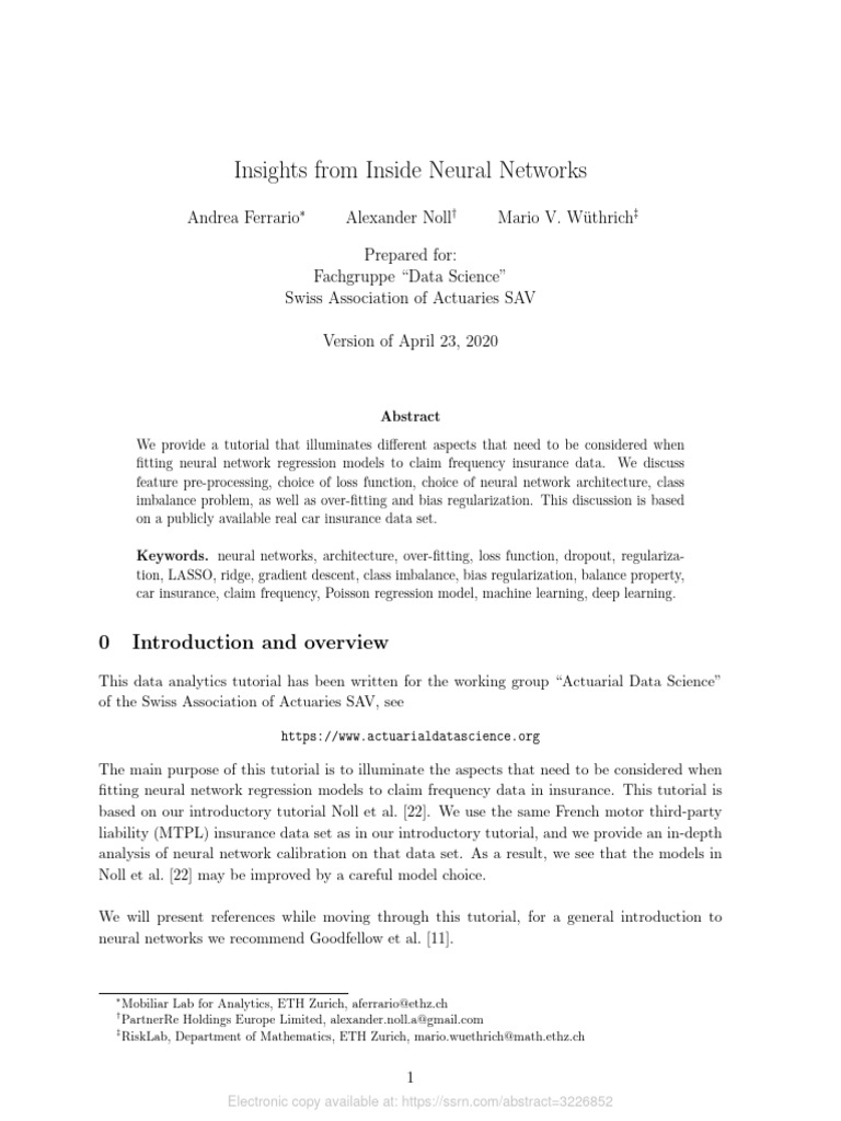 Insights From Inside Neural Network | PDF
