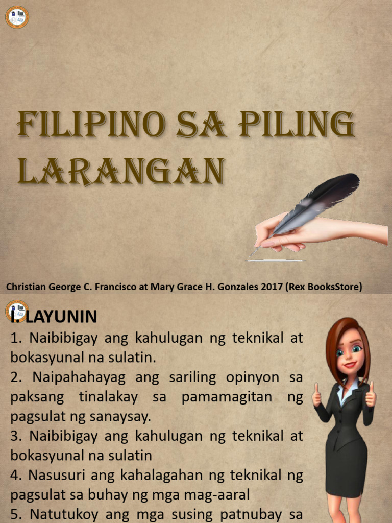 2.1 Anyo Gamit at Elemento NG Pagsulat | PDF