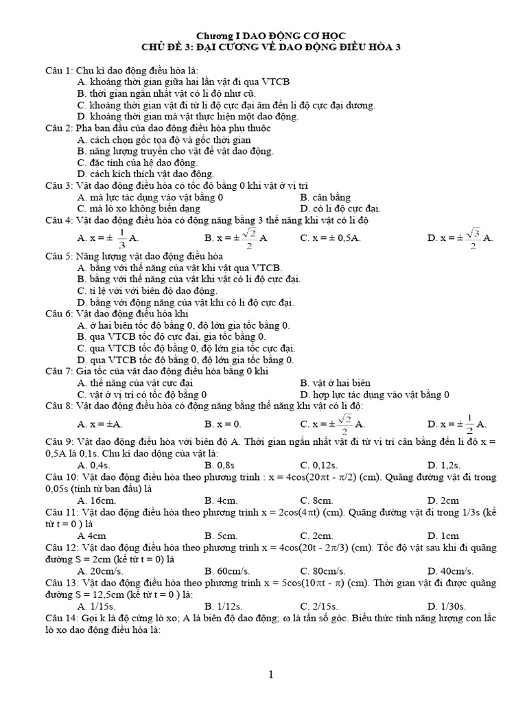 CD3 Dai Cuong ddđh3 | PDF