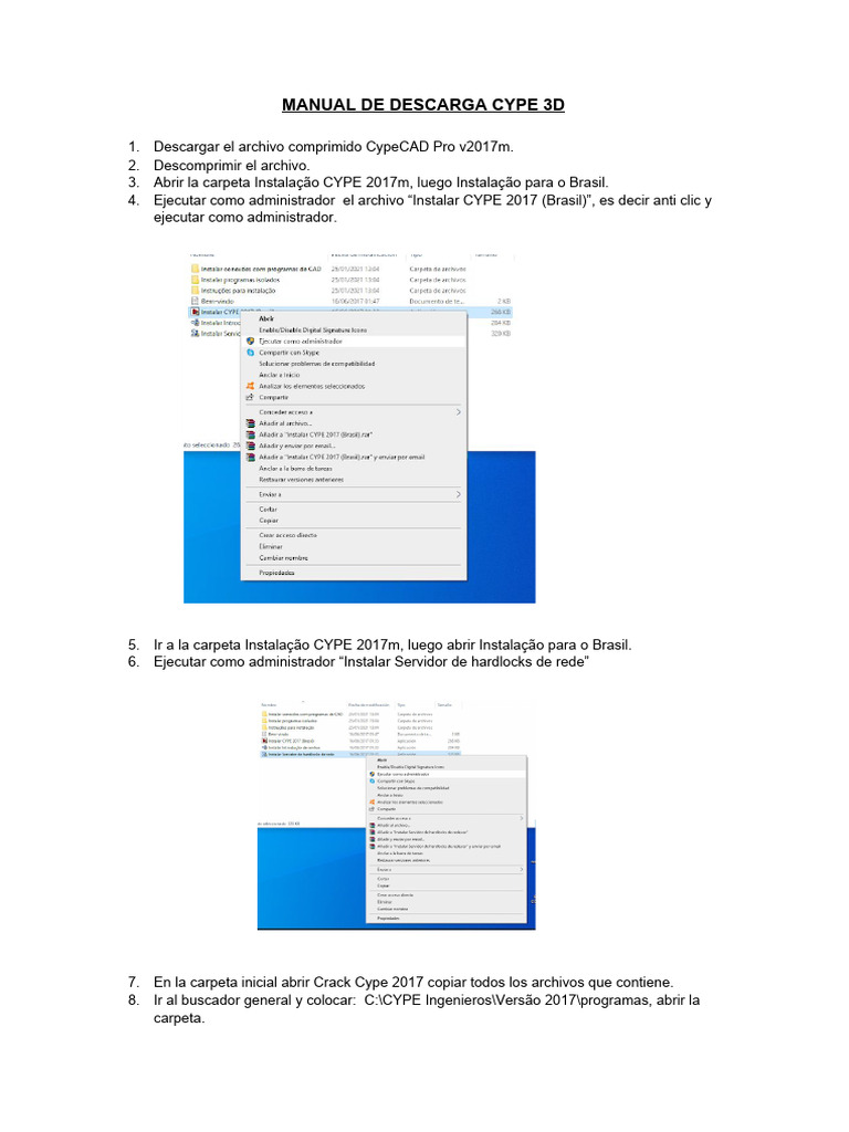 Manual de Descarga Cype 3D | PDF