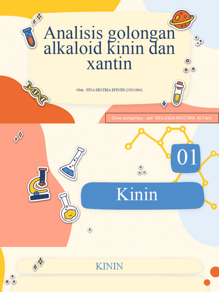 Fina Destria Efendi (22011064) KFK Alkaloid Kinin Dan Xantin | PDF