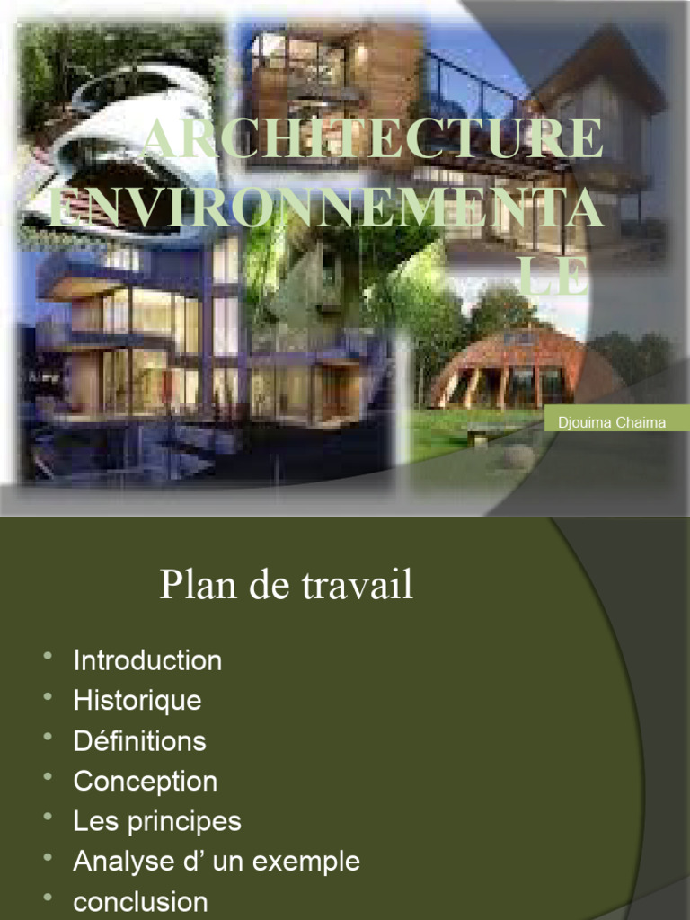 Cours 2 Architecture Environnementale | PDF