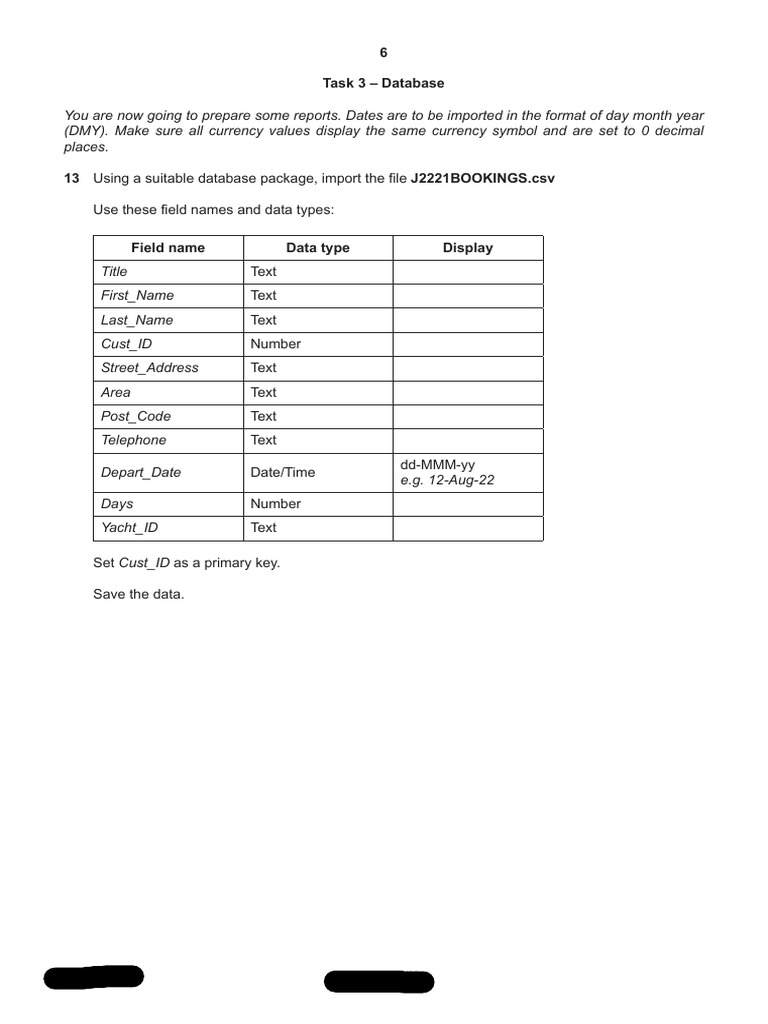Task 1 | PDF | Comma Separated Values | Databases