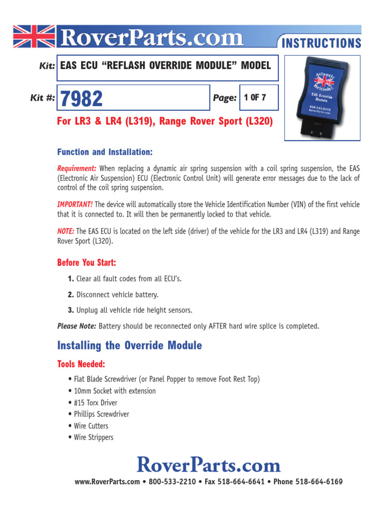 Eas Ecu Reflash Guide Lr4 Lr3 Rrs | PDF | Electrical Connector | Vehicles