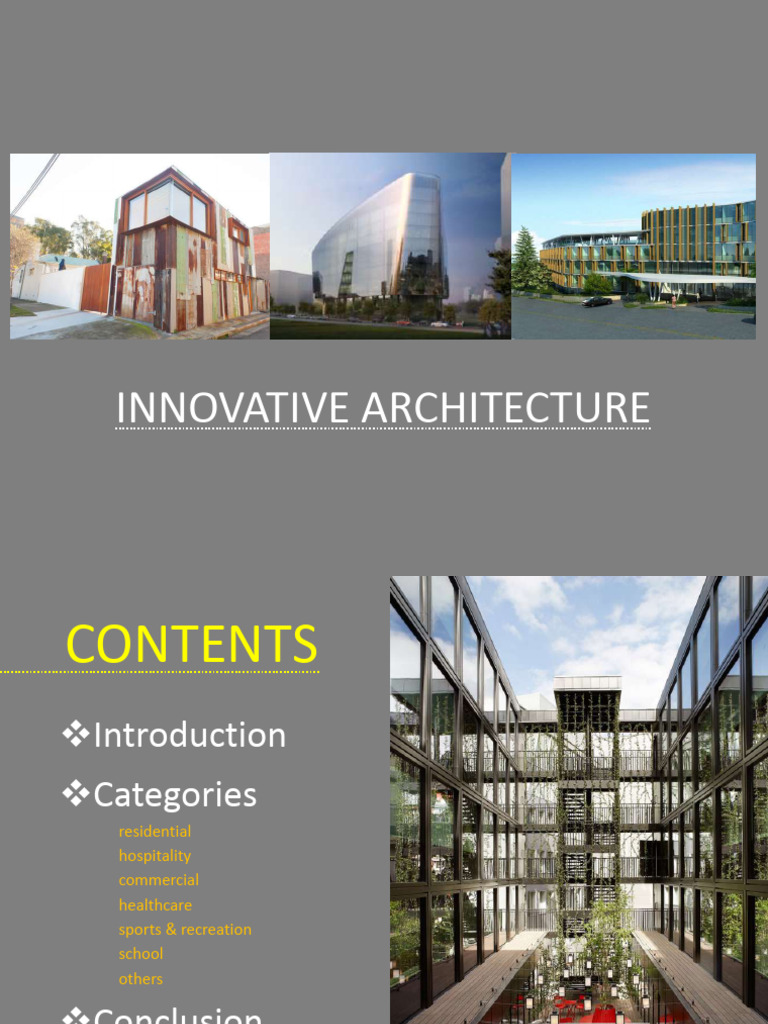 Innovative Architecture | PDF | Window | Building Technology