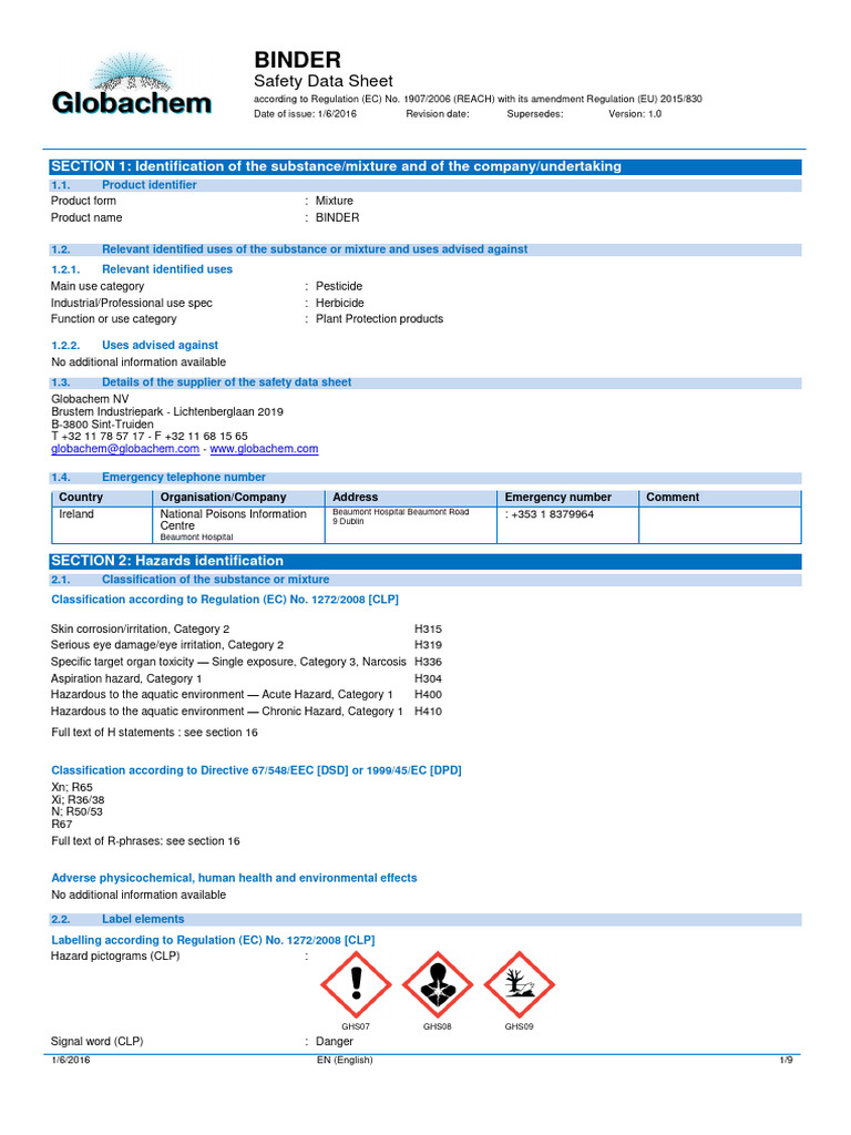 BINDER | PDF | Toxicity | Physical Sciences
