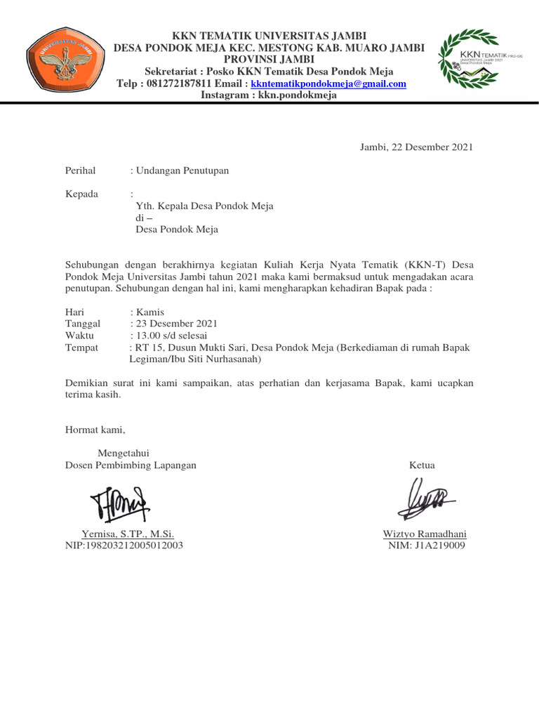 Surat Menyurat KKN | PDF